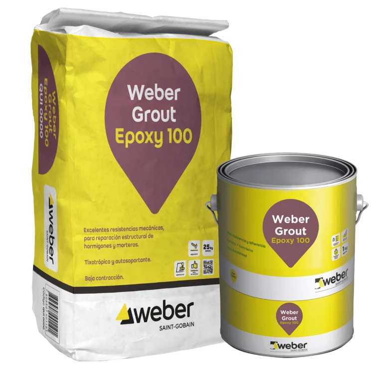Webertec Grout Epoxy 100 : Grouts cementicios > Grouts y reparación de hormigón | Weber Chile